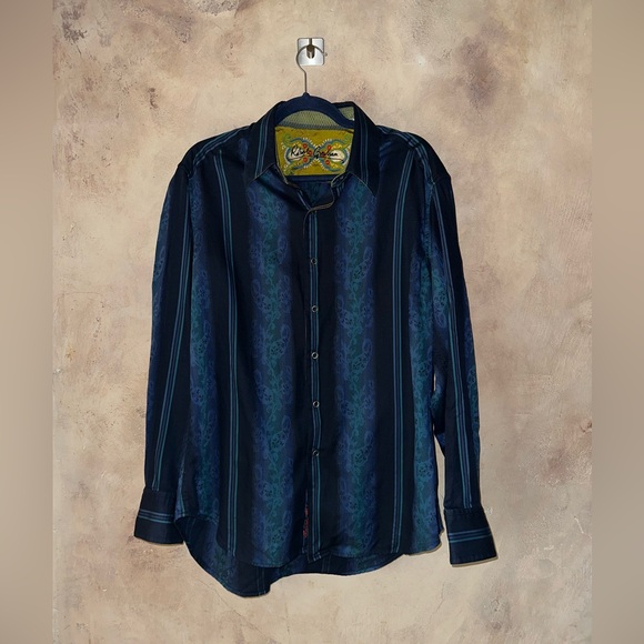 Robert Graham | Shirts | Robert Graham Silk Cotton Paisley Button Down ...